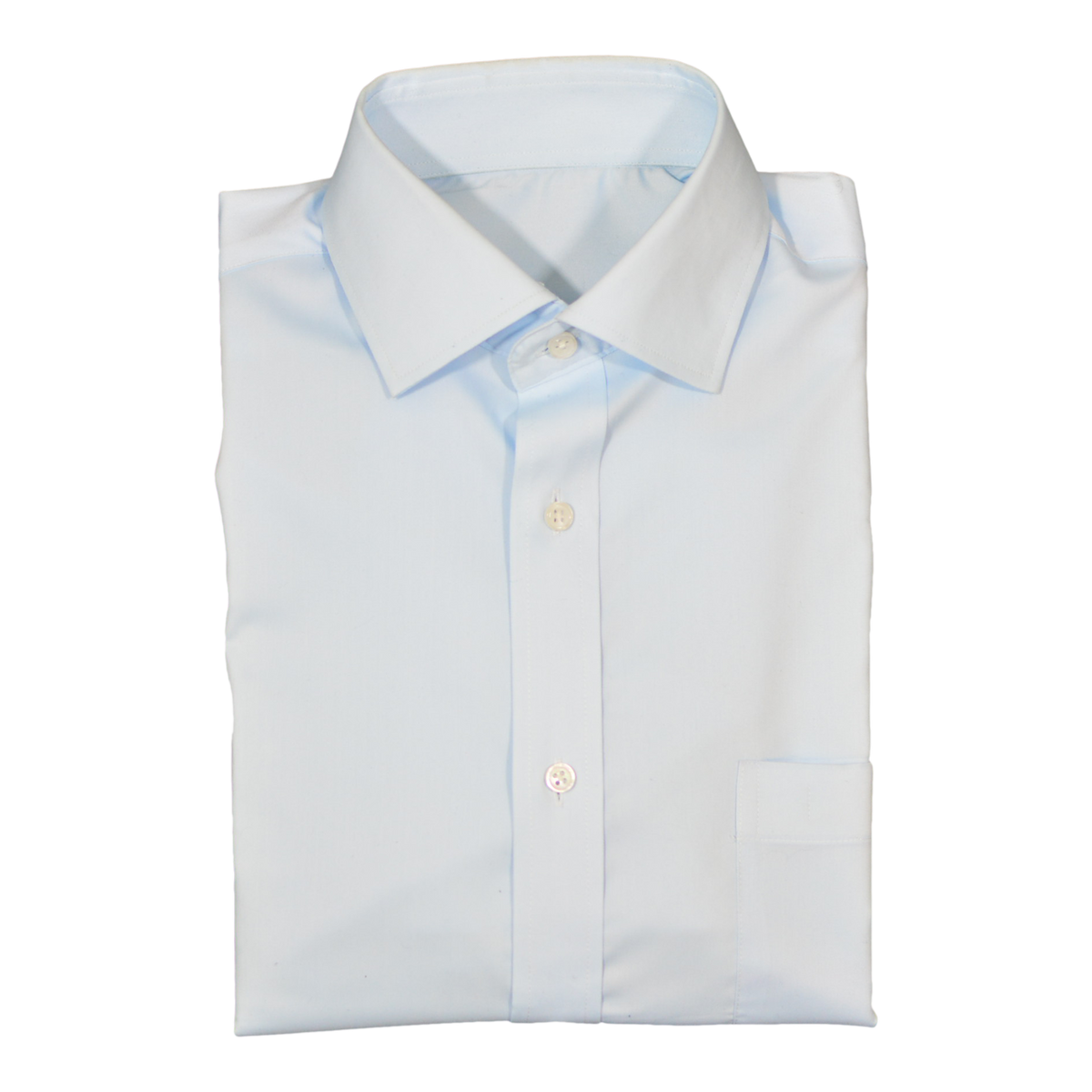 Light Blue Stretch Cotton Custom Shirt - Legacy Lapels