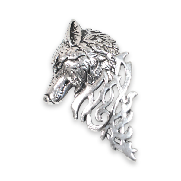 Silver Wolf Lapel Pin - Legacy Lapels